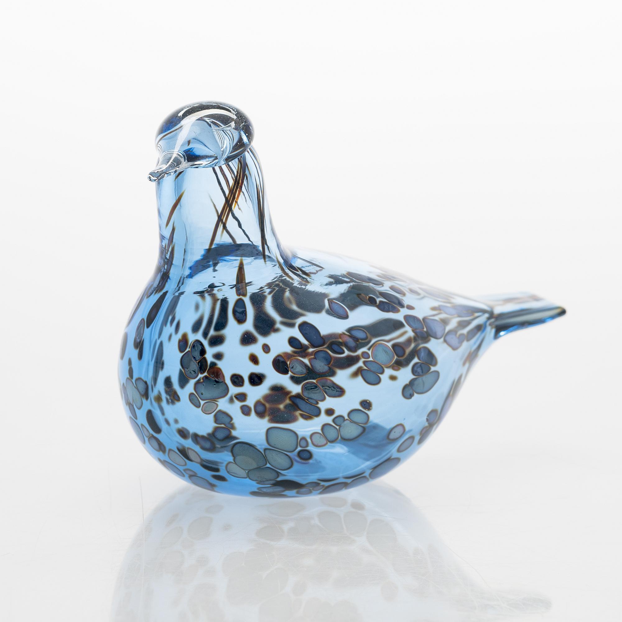 Oiva Toikka, glass bird, signed O. Toikka Iittala, numbered 163/500 ...