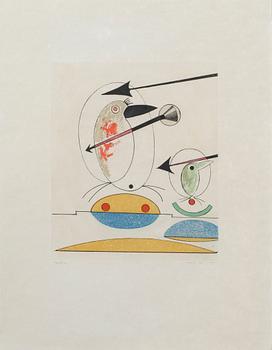 MAX ERNST, etching in colours, signed and numbered 57/100. - Bukowskis