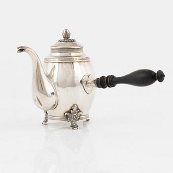 Chokladkanna, silver, Jakob Ulrik Flohr, Norrköping 1829, - Bukowskis