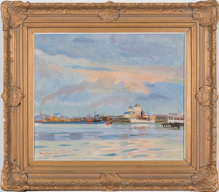 Armas Mikola, olja på duk, signerad och daterad 1952. - Bukowskis