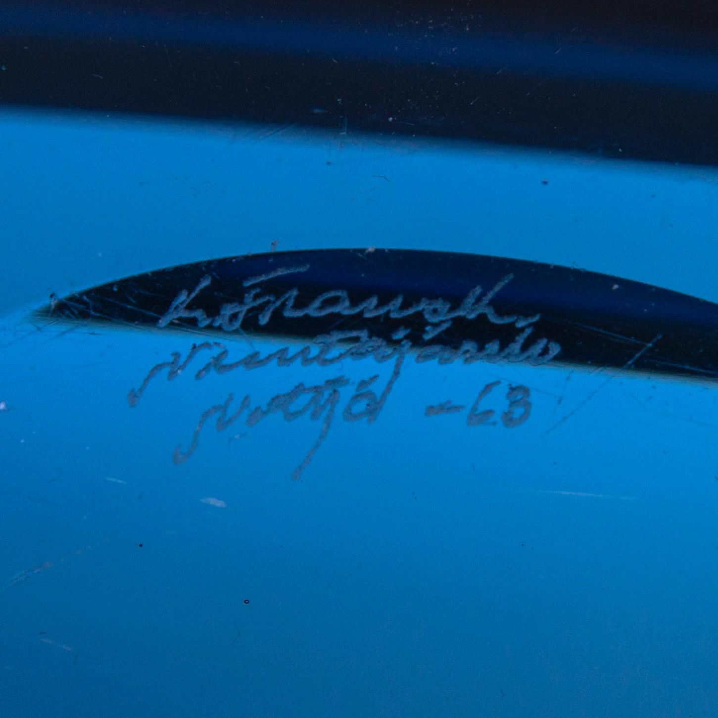 KAJ FRANCK, lasiveistos, "Lansetti" signeerattu K. Franck Nuutajärvi ...