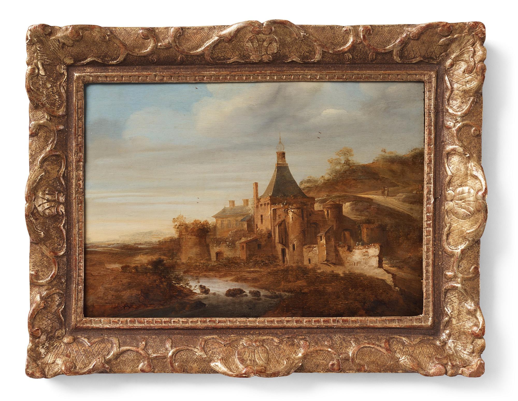 Wouter Knijff (Knyff) Circle of, Castle by the river. - Bukowskis