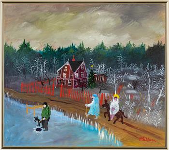 Anders Hultman, oil on panel, signed. - Bukowskis