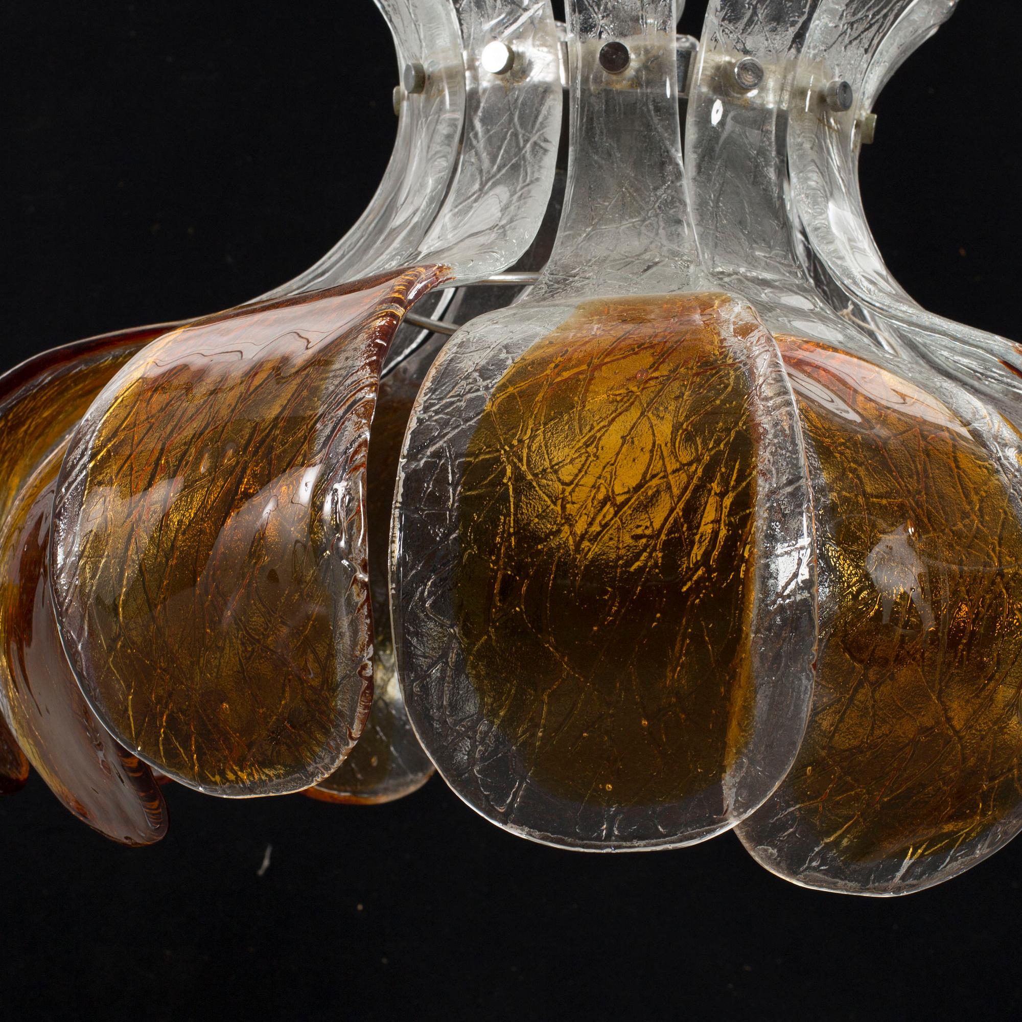 TAKLAMPA troligen Carlo Nason för Mazzega, Murano 1960-tal. - Bukowskis