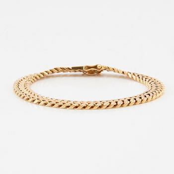 Bracelet, fishbone link, 18K gold, G. Dahlgren Malmö 1963. - Bukowskis