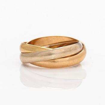 Cartier, a 'Trinity' ring in 18K gold in three colours. - Bukowskis