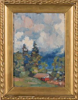 Verner Thomé, oil on board, signed and dated 1922. - Bukowskis