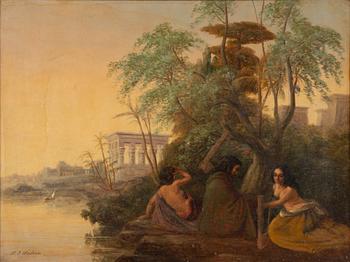 Alfred Joseph Woolmer Arkaiskt figurlandskap. - Bukowskis