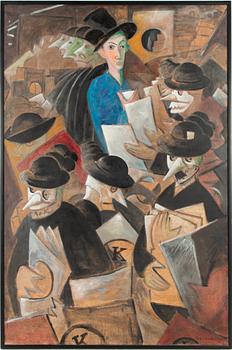 Torsten Jurell, Scene with Masks. - Bukowskis