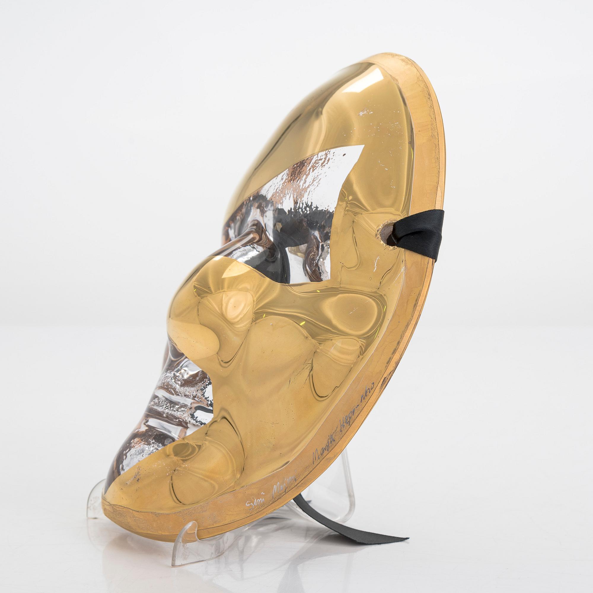 Sini Majuri & Marja Hepo-aho, A glass sculpture 'Humanity'. Signed Sini ...