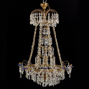 A late gustavian-style eight-light chandelier, 20th Century. - Bukowskis