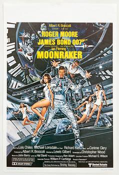 A Belgian movie poster James Bond "Moonraker" 1979. - Bukowskis