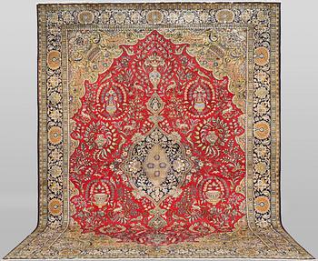 A Ghom carpet, c. 490 x 315 cm. - Bukowskis