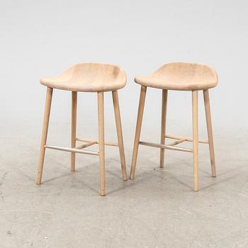 A pair of Jonas Lindvall 'Miss Holly' bar chairs for Stolab 2021 ...