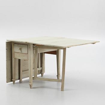 A painted gate-leg table, 19th century. - Bukowskis