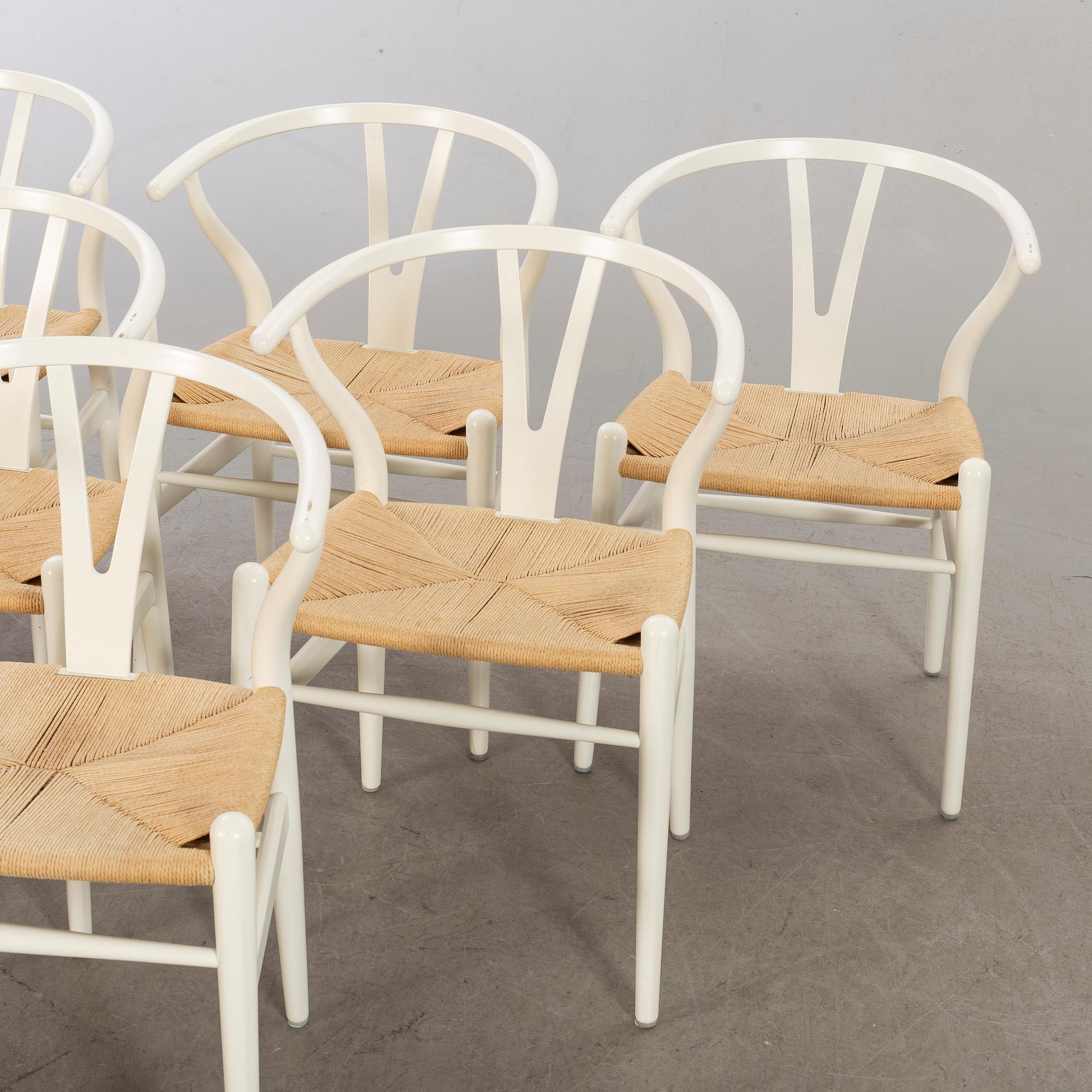 HANS J WEGNER, stolar, 6 st, Y-stolen för Carl Hansen & son, 2007 ...