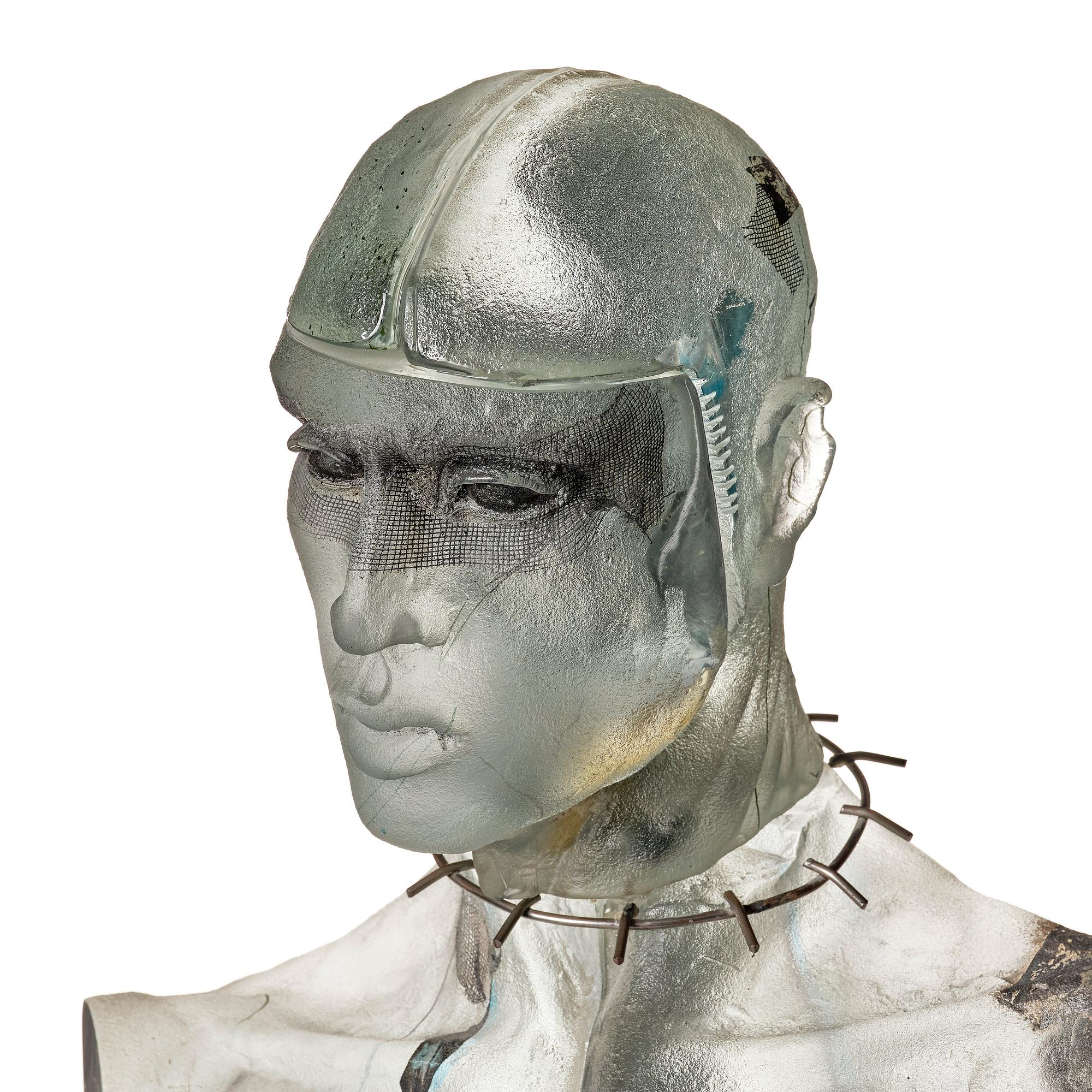 Claes Uvesten, "Prometheus", sand cast glass sculpture, Sweden 2008 ...