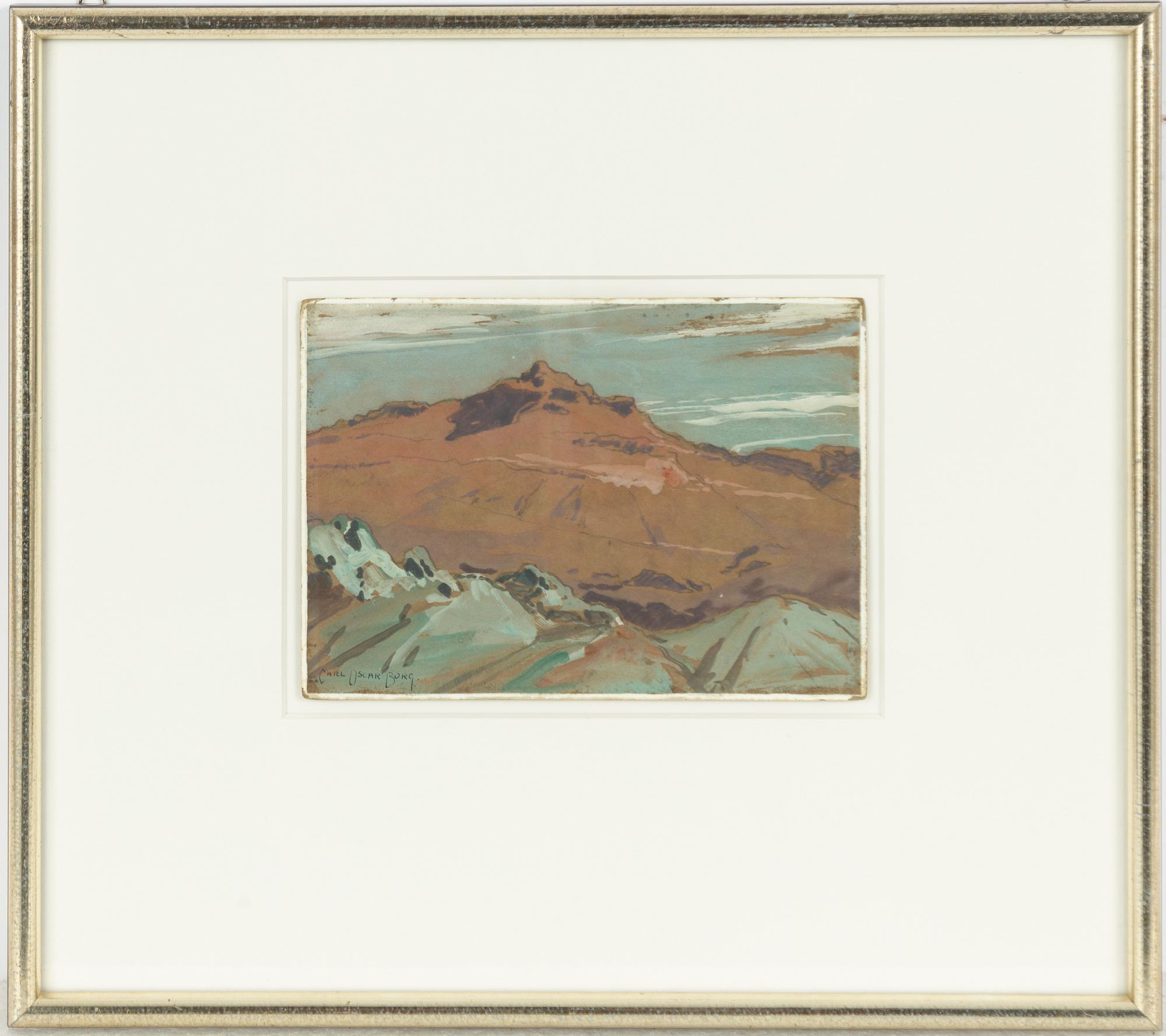 Carl Oscar Borg, Mountain Landscape. - Bukowskis