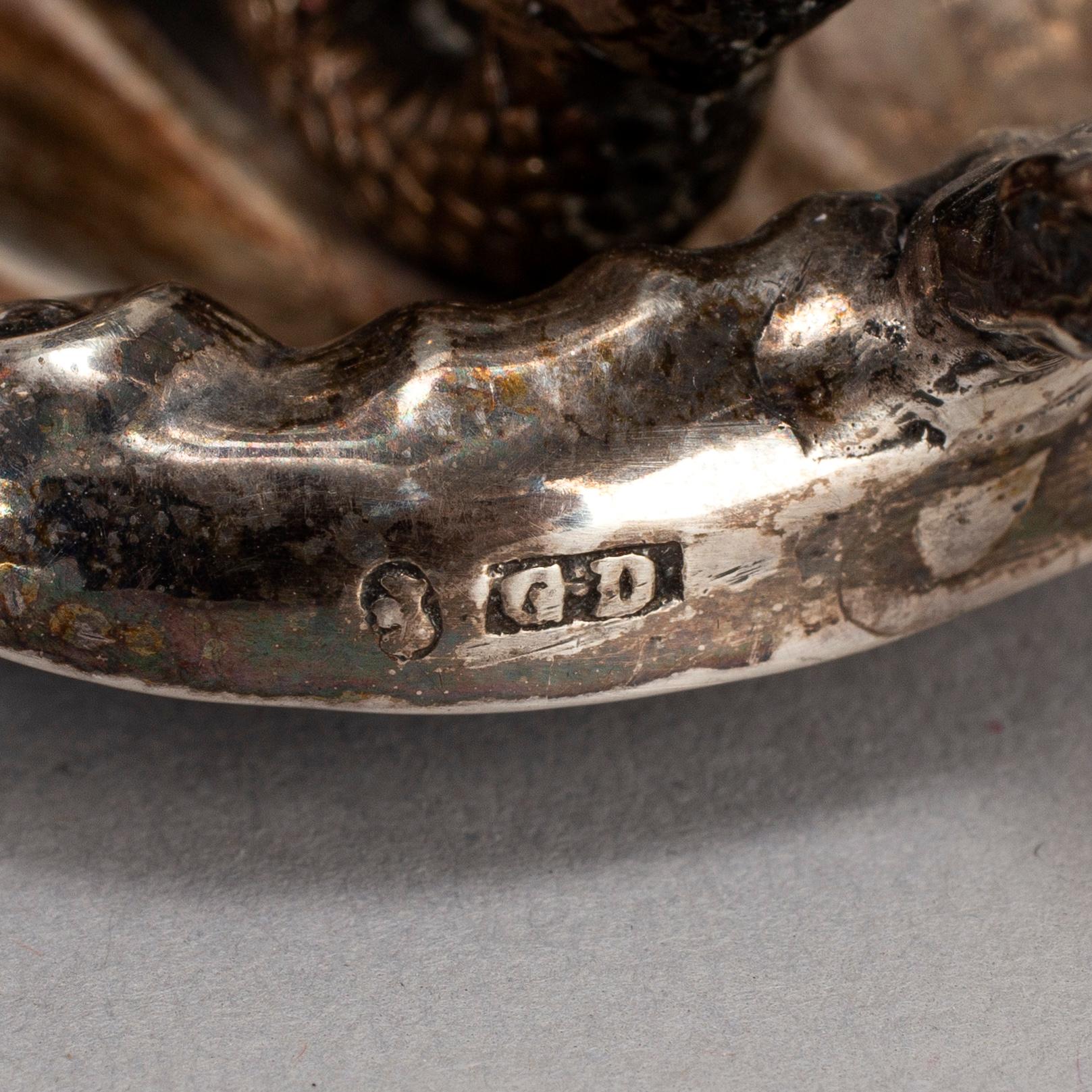 GUSTAV DAHLGREN, a pair of silver candlesticks from Stockholm, 1852 ...