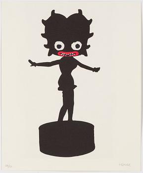 MAKODE LINDE, färglitografi, signerad Makode och numrerad 38/65 med ...