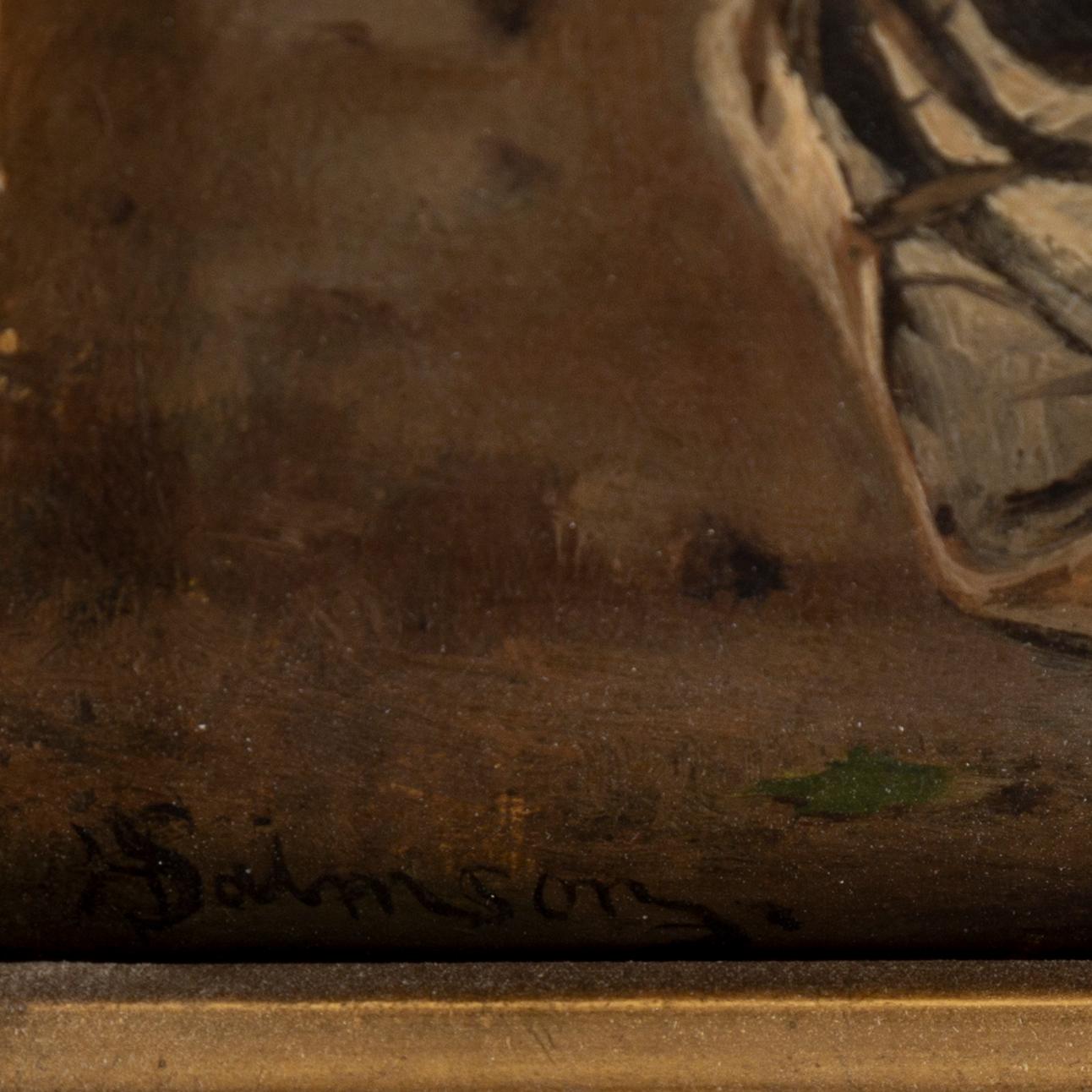 HUGO SALMSON, oil on panel, signed. - Bukowskis