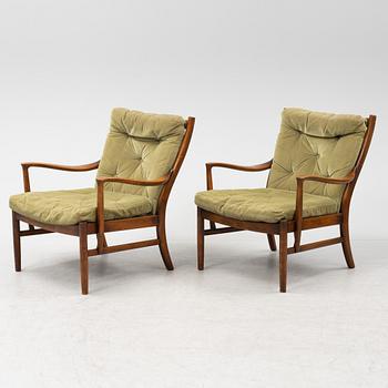 Fåtöljer, ett par, modell "1016-19" Parker Knoll, 1900-talets mitt ...