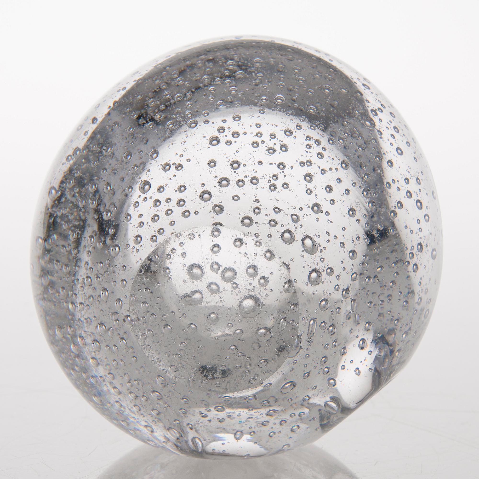 A 'Devil's Pearl' 3149 glass sculpture signed Timo Sarpaneva, Iittala ...