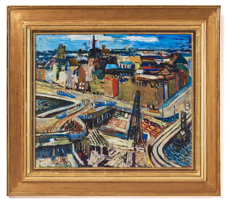Reidar Aulie, "Slussen, Stockholm". - Bukowskis