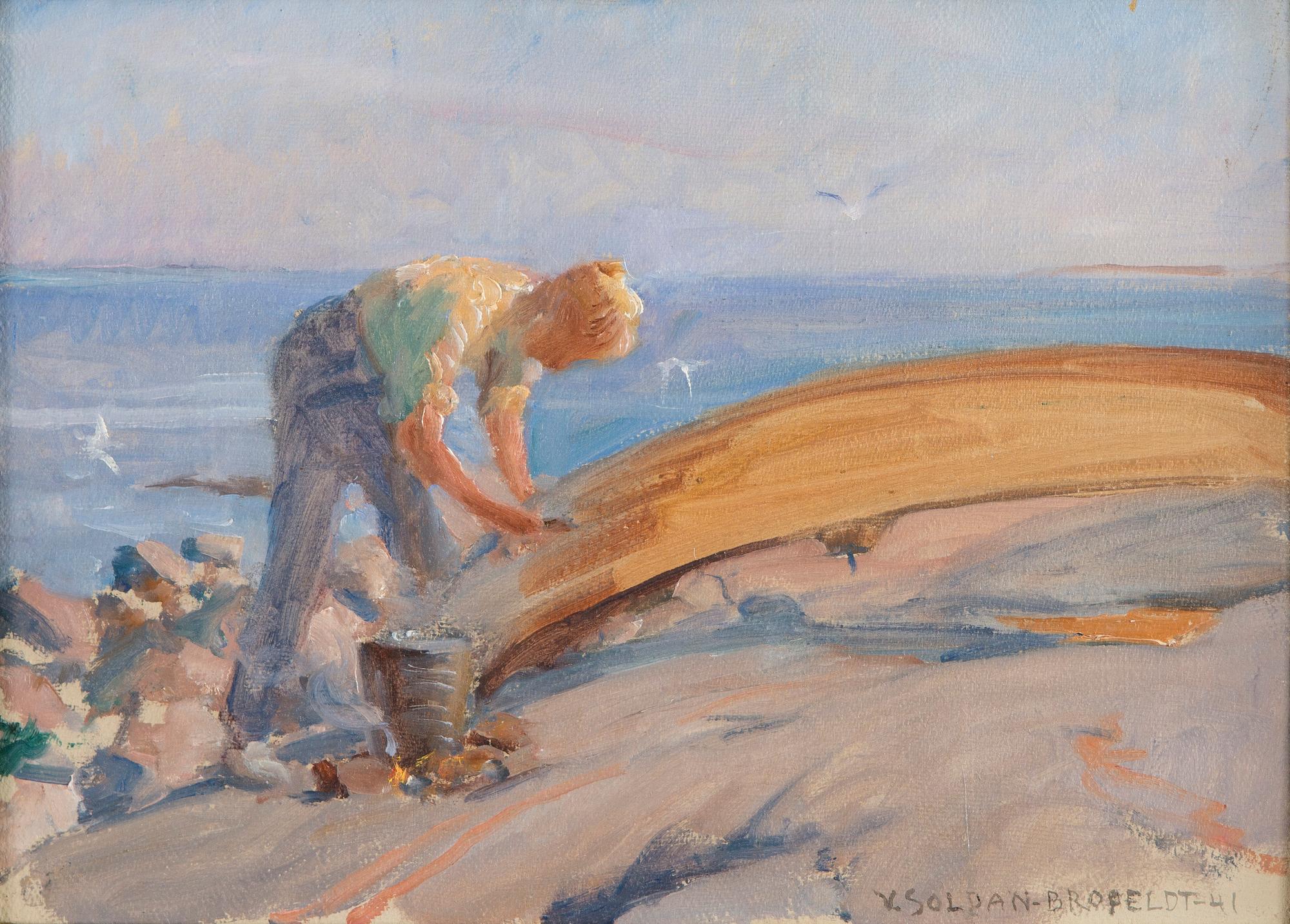 Venny Soldan-Brofeldt, "Uuden veneen tervaus". - Bukowskis