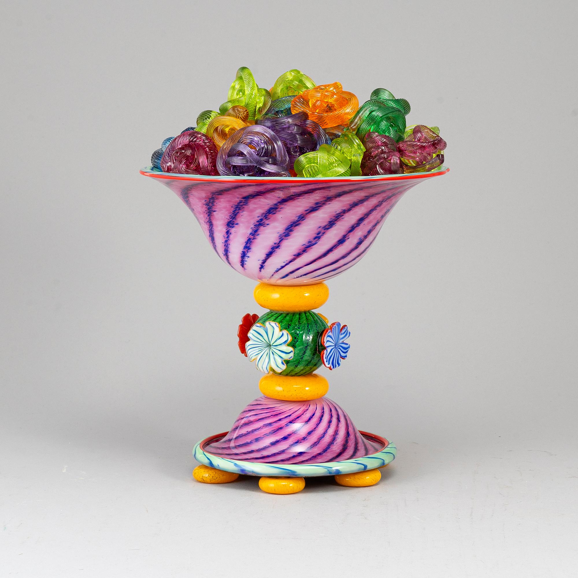 Jonas Rooth, a glass sculpture, 1990's. - Bukowskis