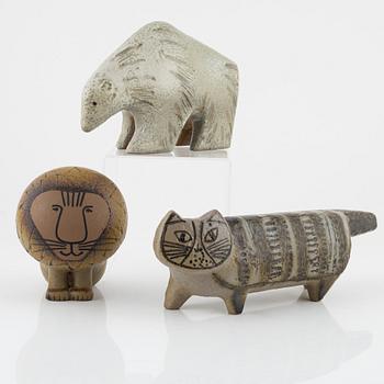 Lisa Larson, figuriner, 3 st, Gustavsberg. - Bukowskis