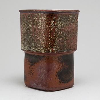 STIG LINDBERG, a brown glazed stoneware vase, Gustavsberg Studio ...