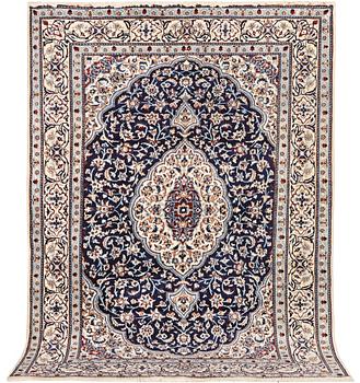 A carpet, Nain, part silk, 9 laa, ca. 285 x 200 cm. - Bukowskis
