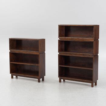 Bokhylla, fem moduler, 1900-talets första hälft. - Bukowskis