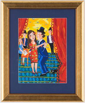 GUNILLA MANN, water color, signed. - Bukowskis