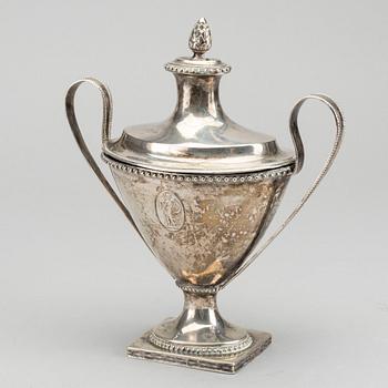 JACOB MÖLLER, sockerskål, silver, Malmö 1797 sengustaviansk. - Bukowskis