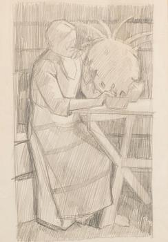 JUHO RISSANEN, blyertspenna, signerad. - Bukowskis