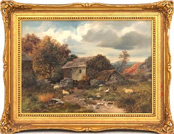 Walter Stuart Lloyd, landskap med byggnad. - Bukowskis