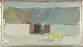 Gustav Rudberg, "Skånsk bondgård". - Bukowskis