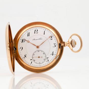 MERMOD & FRÉRES, pocket watch, 54,8 mm, hunter case, - Bukowskis
