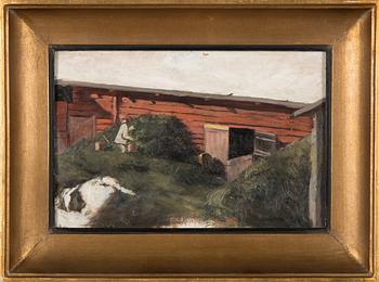 Hugo Simberg, olja på pannå, osignerad. - Bukowskis