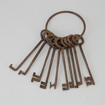 A set of ten keys, 1700s. - Bukowskis