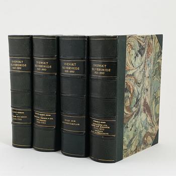 Bokverk, Svenskt silversmide 1520-1850, 3 + 1 volymer, av Carl ...