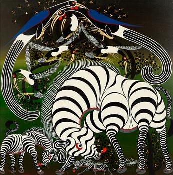 By Yafary, s.k. Tinga-Tinga målning, Utan titel. - Bukowskis