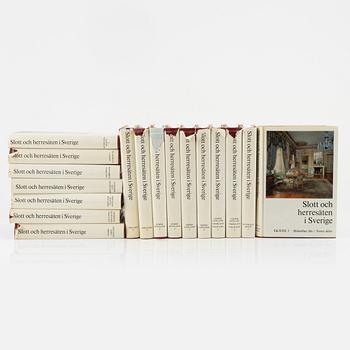 Books, 'Svenska Slott och Herresäten', 18 volumes, Allhems Förlag ...