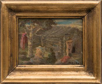 HANNES AUTERE, öljy levylle, signeerattu ja päivätty -50. - Bukowskis