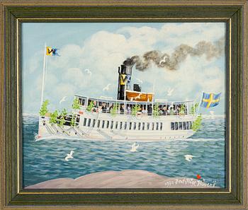 Bert Håge Häverö, "Steamboat and Southern Wind", 1982. - Bukowskis