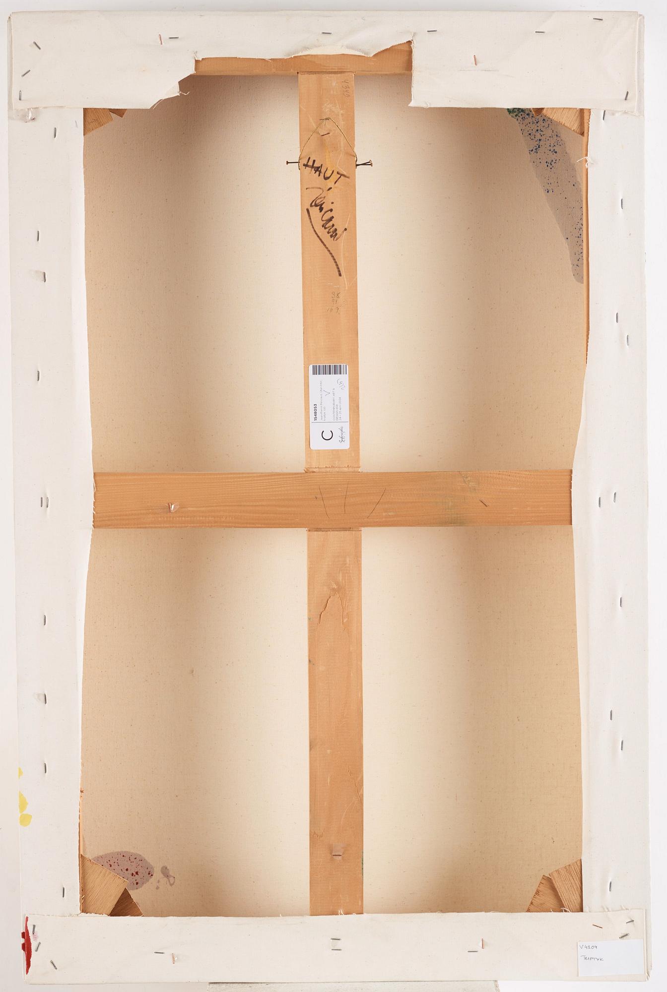 Jean-Pierre Péricaud, Untitled, triptych. - Bukowskis