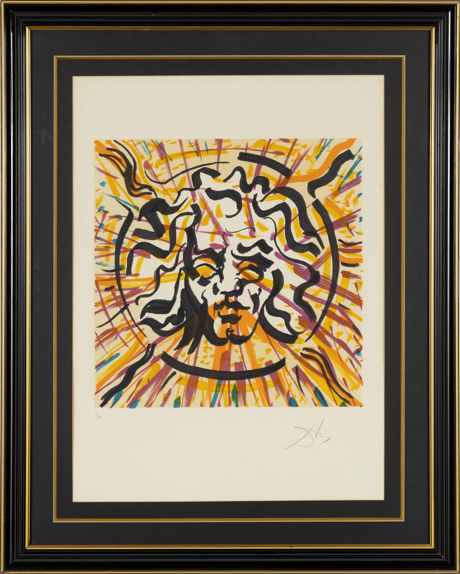 Salvador Dalí, "Il sole (The sun)", ur "Les Vitraux". - Bukowskis