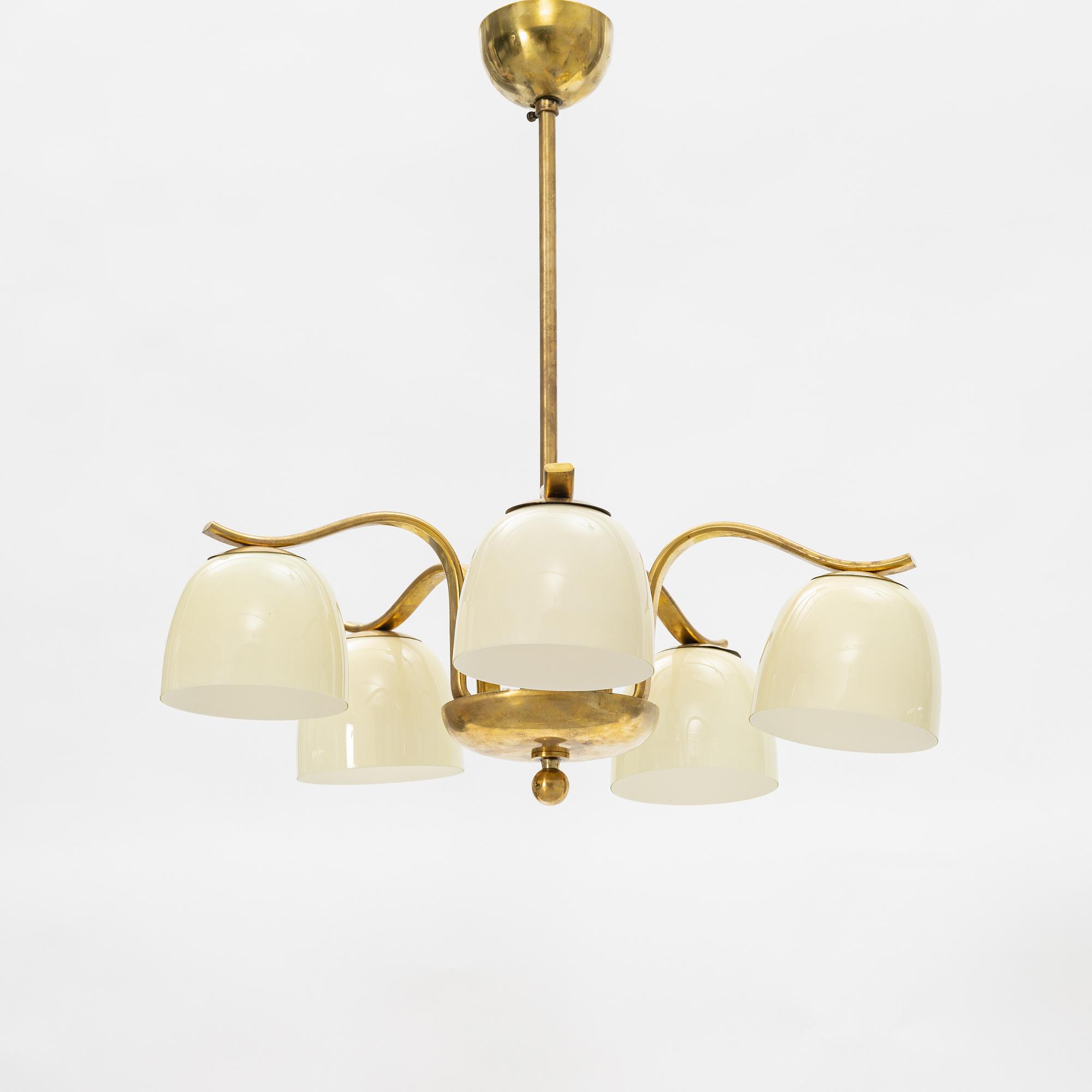 Paavo Tynell, a ceiling lamp, model '1446,' Taito Oy, Finland 1930-40's ...